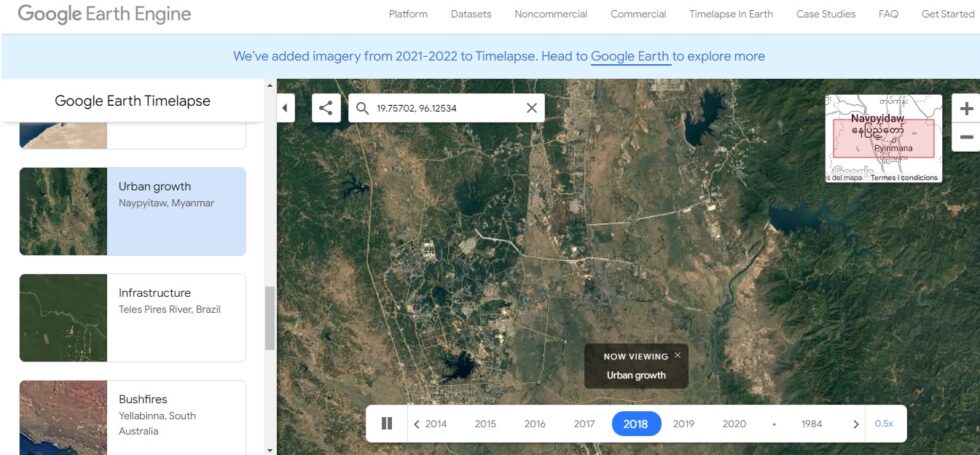Timelapse – Google Earth Engine | Recursos sobre geografia